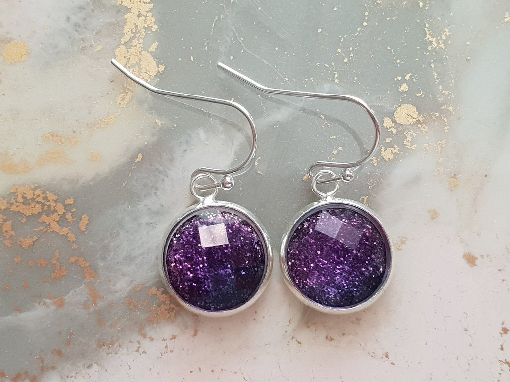 Tangs design -Purple glitter druzy – All about beautiful you